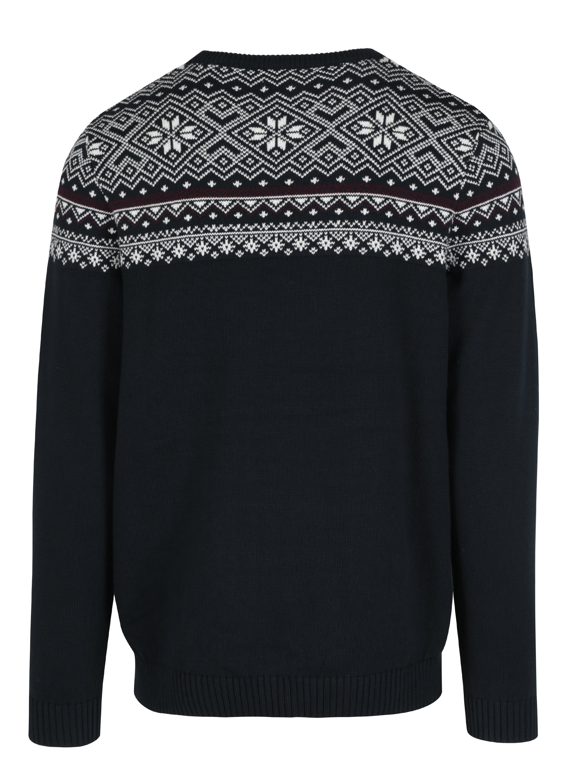 Pulover bleumarin cu model norvegian Selected Homme Christ - GLAMI.ro