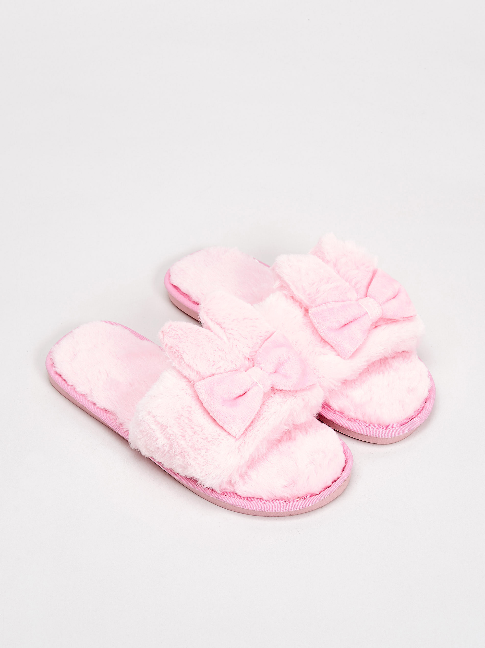 Sinsay - Papuci de casă pufoși cu urechiușe - Roz - GLAMI.ro