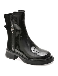 Ghete Flavia Passini, negre, elegante, de lac - GLAMI.ro