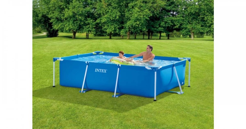 Piscina de gradina dreptungiulara cu cadru metalic 260x160x65cm Intex ...