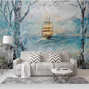Fototapet Personalizat Barca pe Apa (Selecteaza Dimensiuni(L x H): 160 ...