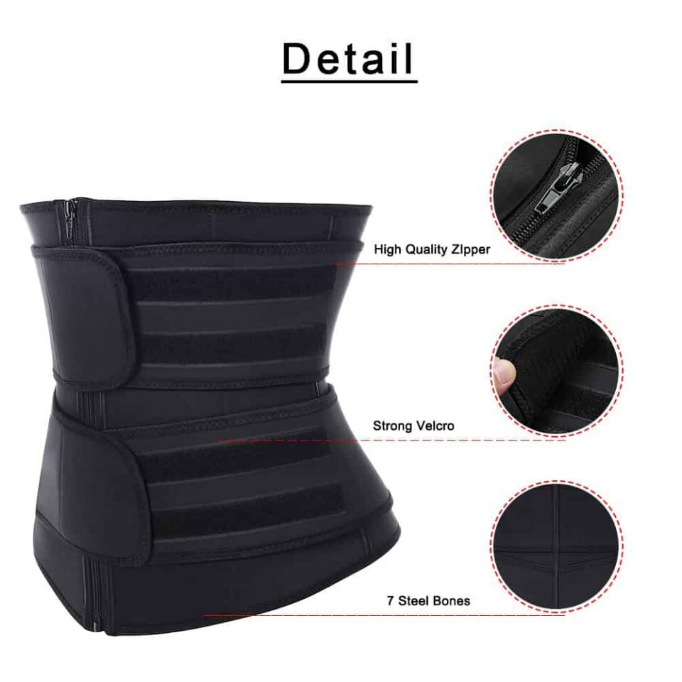 TalieDeViespe Corset Modelator Talie de Viespe -BLACK- Sport Neopren ...