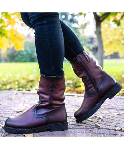 Cizme și ghete Dr. Calm, bordo, de iarnă - GLAMI.ro