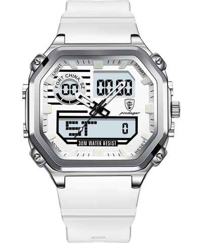 Bijuterii și ceasuri bărbați Poedagar, albe, Quartz - GLAMI.ro