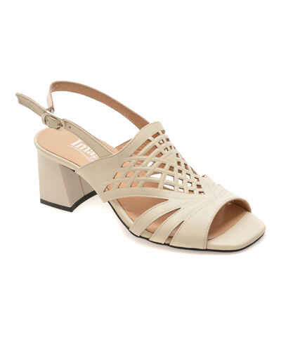 Sandale femei nude, din piele, elegante | 150 articole - GLAMI.ro