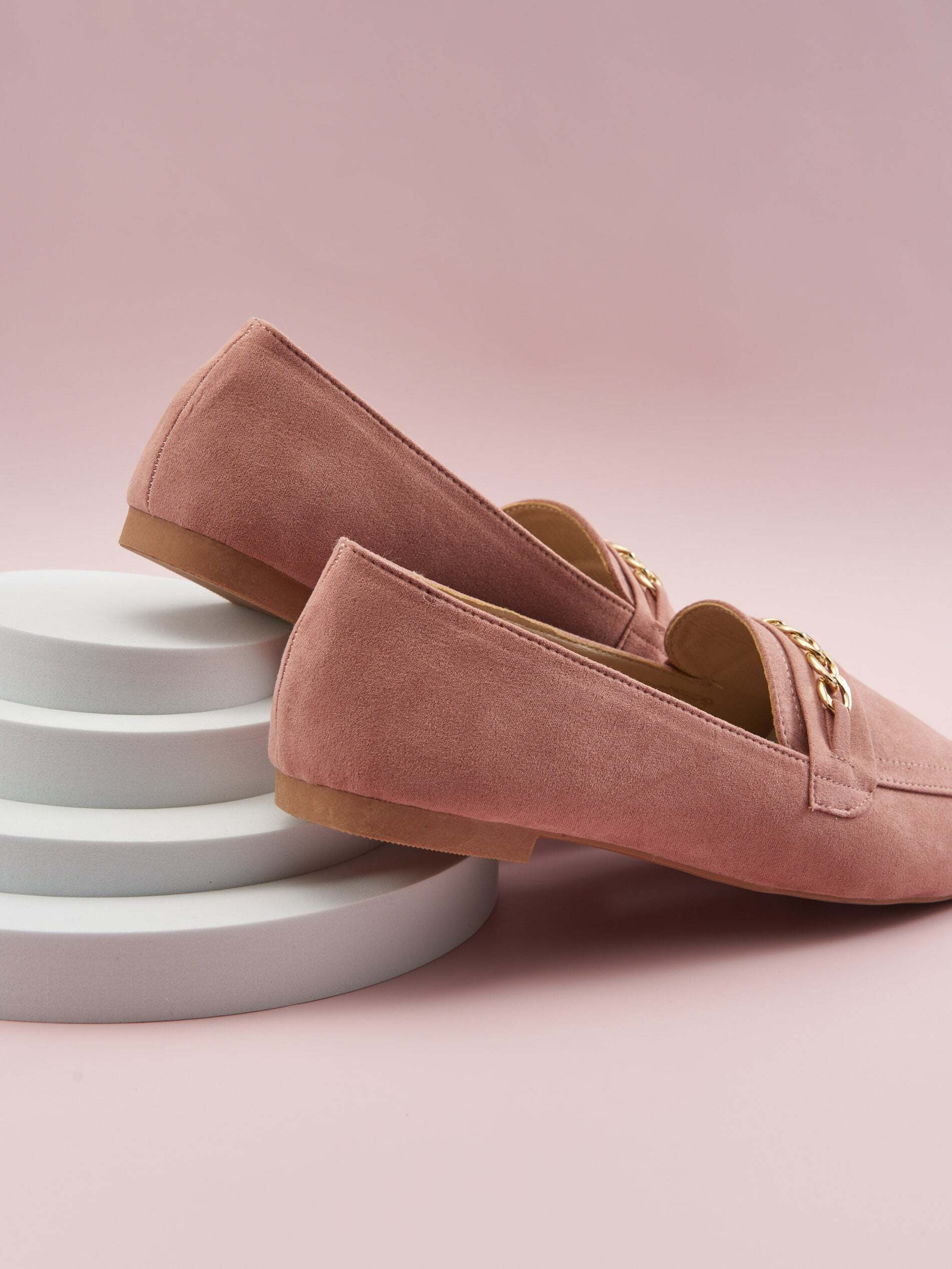 Sinsay - Mocasini - roz-pudră - GLAMI.ro