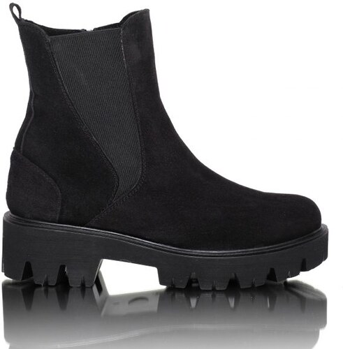 Pantofini Ghete dama din piele intoarsa Black Clarks - GLAMI.ro