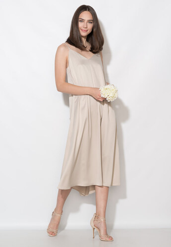 Zee Lane Collection Rochie tip furou bej de satin - GLAMI.ro