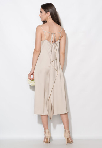 Zee Lane Collection Rochie tip furou bej de satin - GLAMI.ro