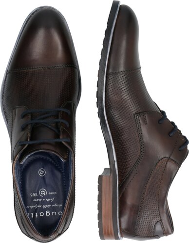 bugatti Pantofi cu șireturi maro închis - GLAMI.ro