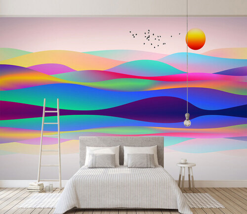 Fototapet Personalizat Apus Colorat (Selecteaza Dimensiuni(L x H): 160 ...