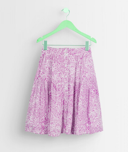 Fusta mini din vascoza cu nasturi -roz- (Culoare: Roz, Marime: 36(UK 8 ...