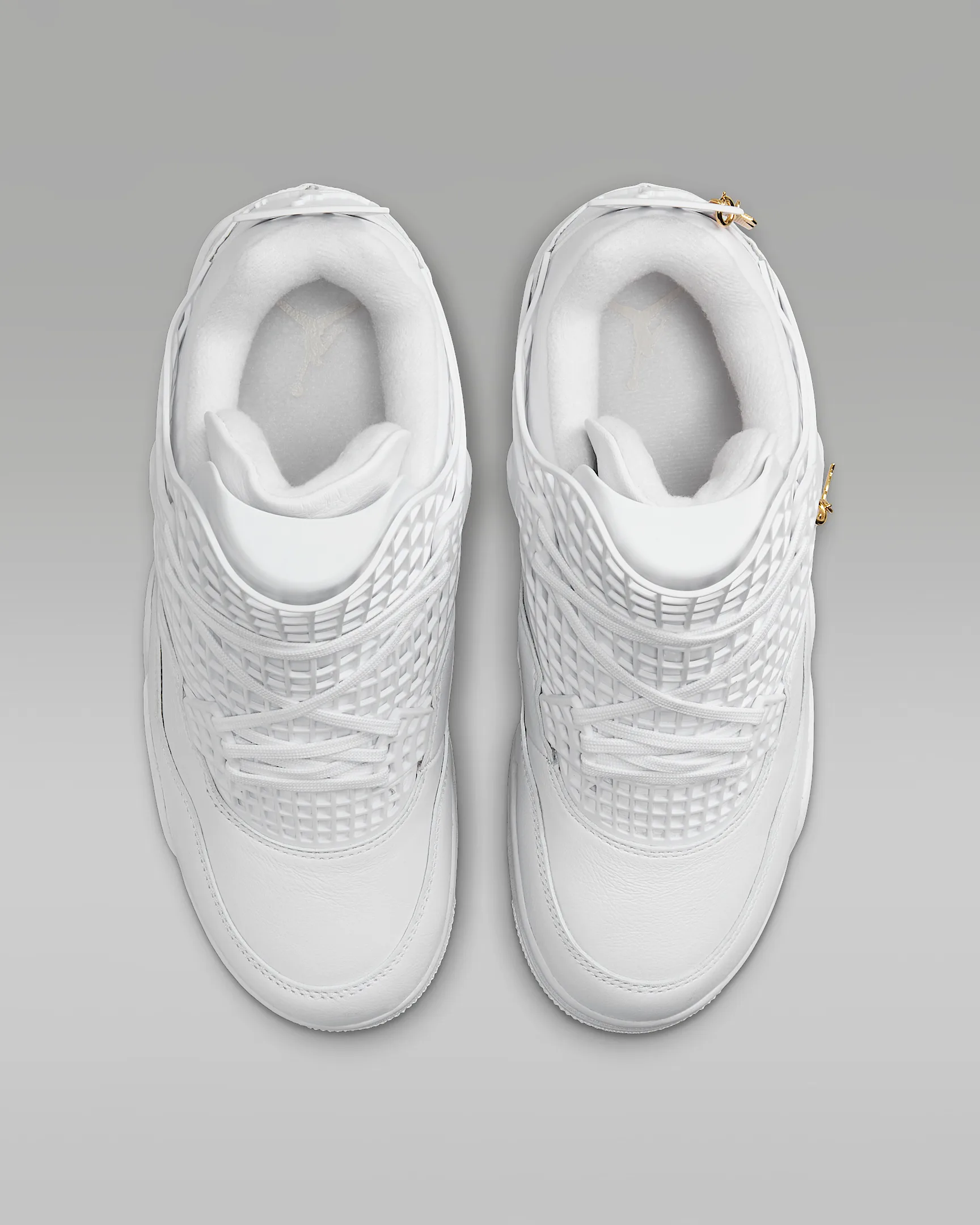 Air Jordan 4 Net White/Metallic Gold - GLAMI.ro