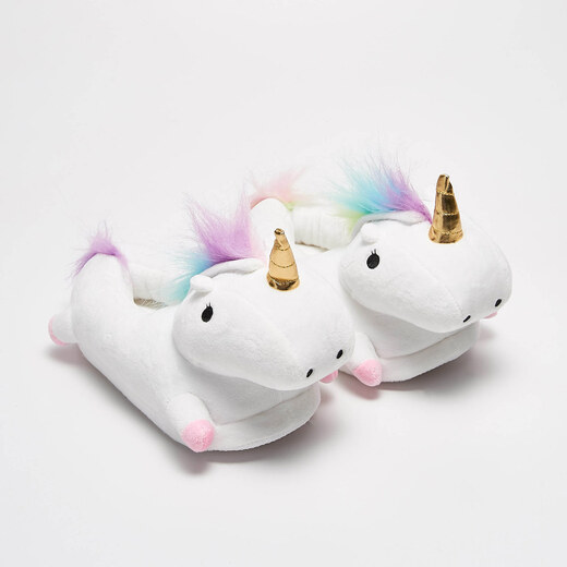 Sinsay - Papuci de casă inorog - Alb - GLAMI.ro