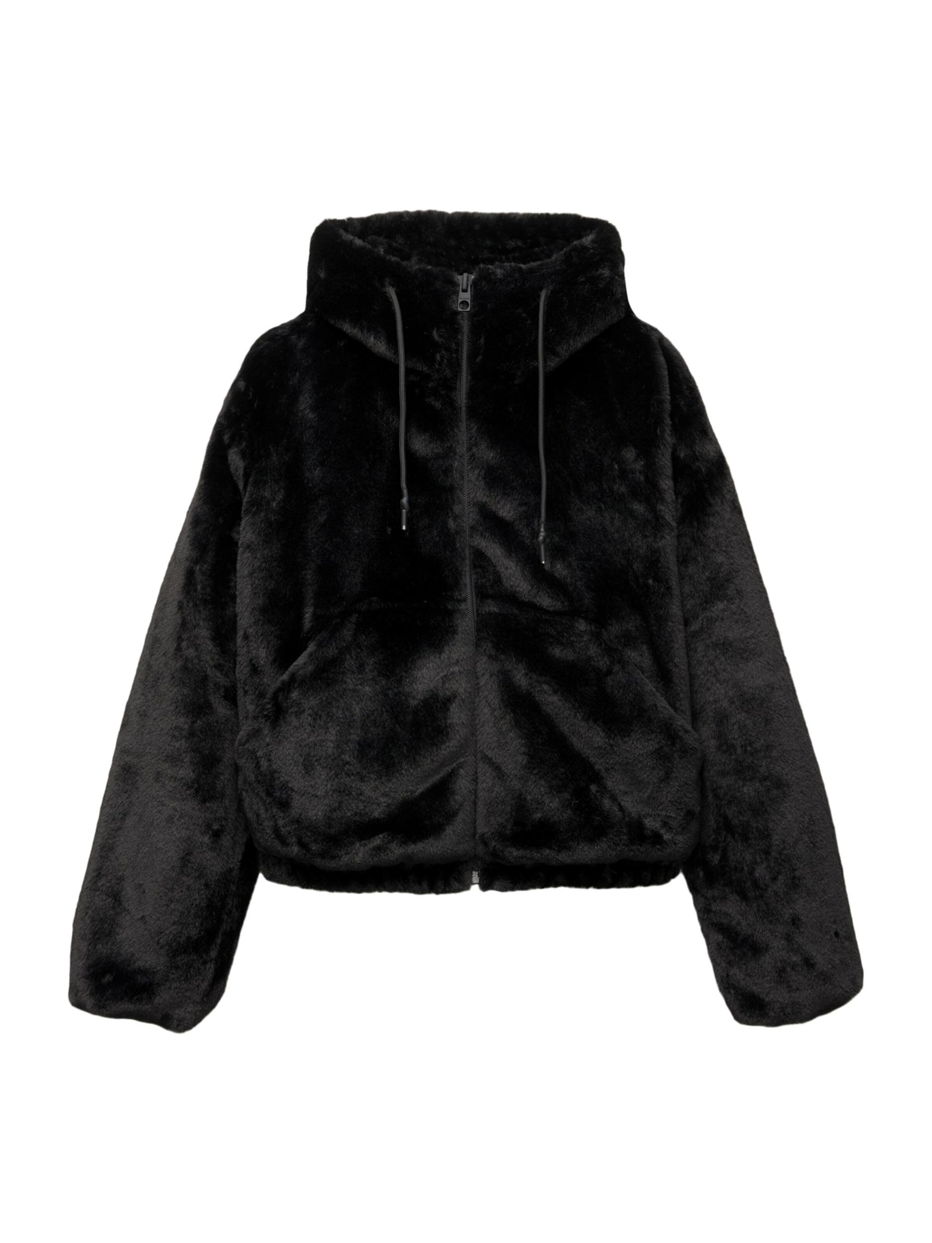 Pull&Bear Geacă de primăvară-toamnă negru - GLAMI.ro