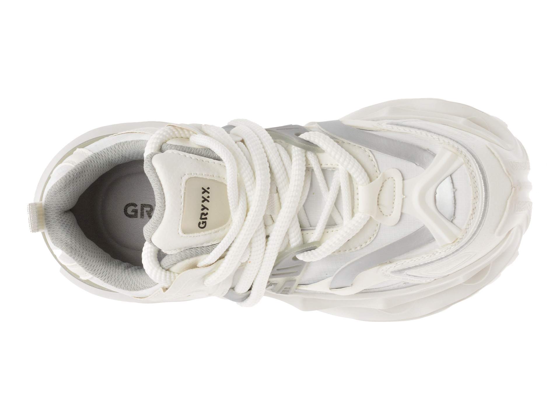 Pantofi sport GRYXX albi, 80410, din piele naturala - GLAMI.ro