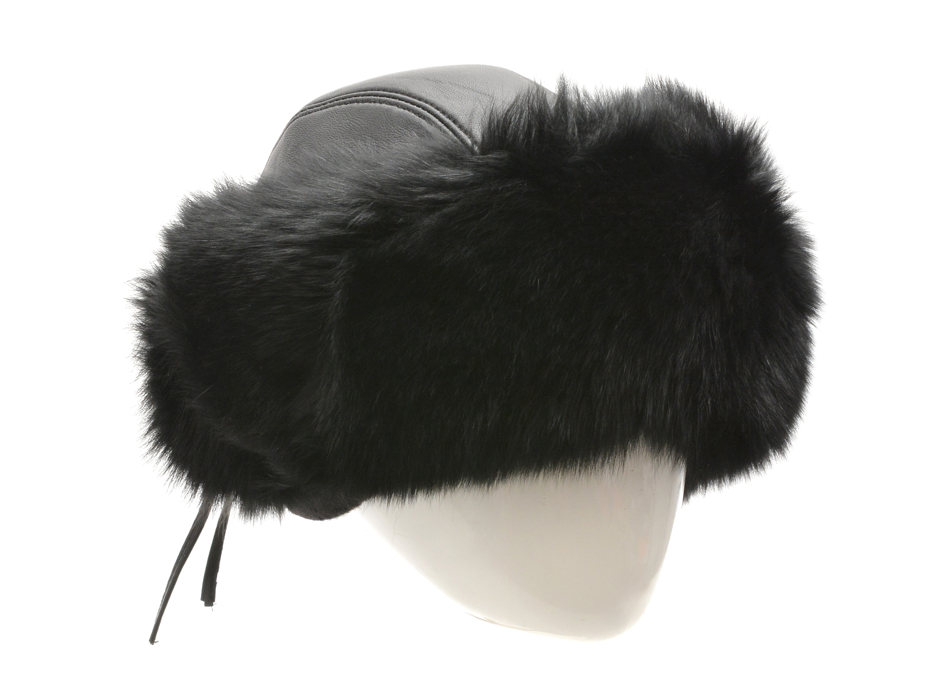 Caciula KLOP neagra, 103VIKA, din piele naturala - GLAMI.ro