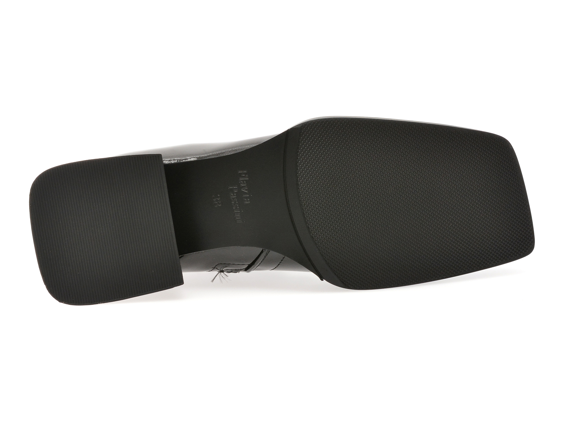 Botine FLAVIA PASSINI negre, 95261, din piele ecologica lacuita - GLAMI.ro