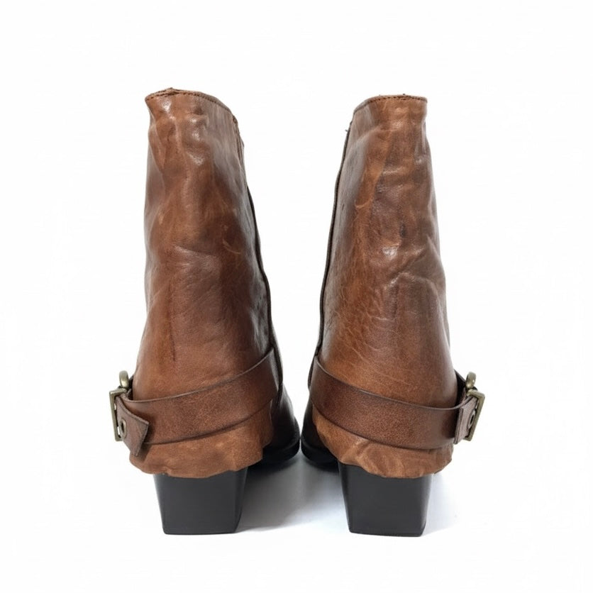 Rebecca white Ciocate dama din piele naturala, Maro- Art. ELY Pelle ...