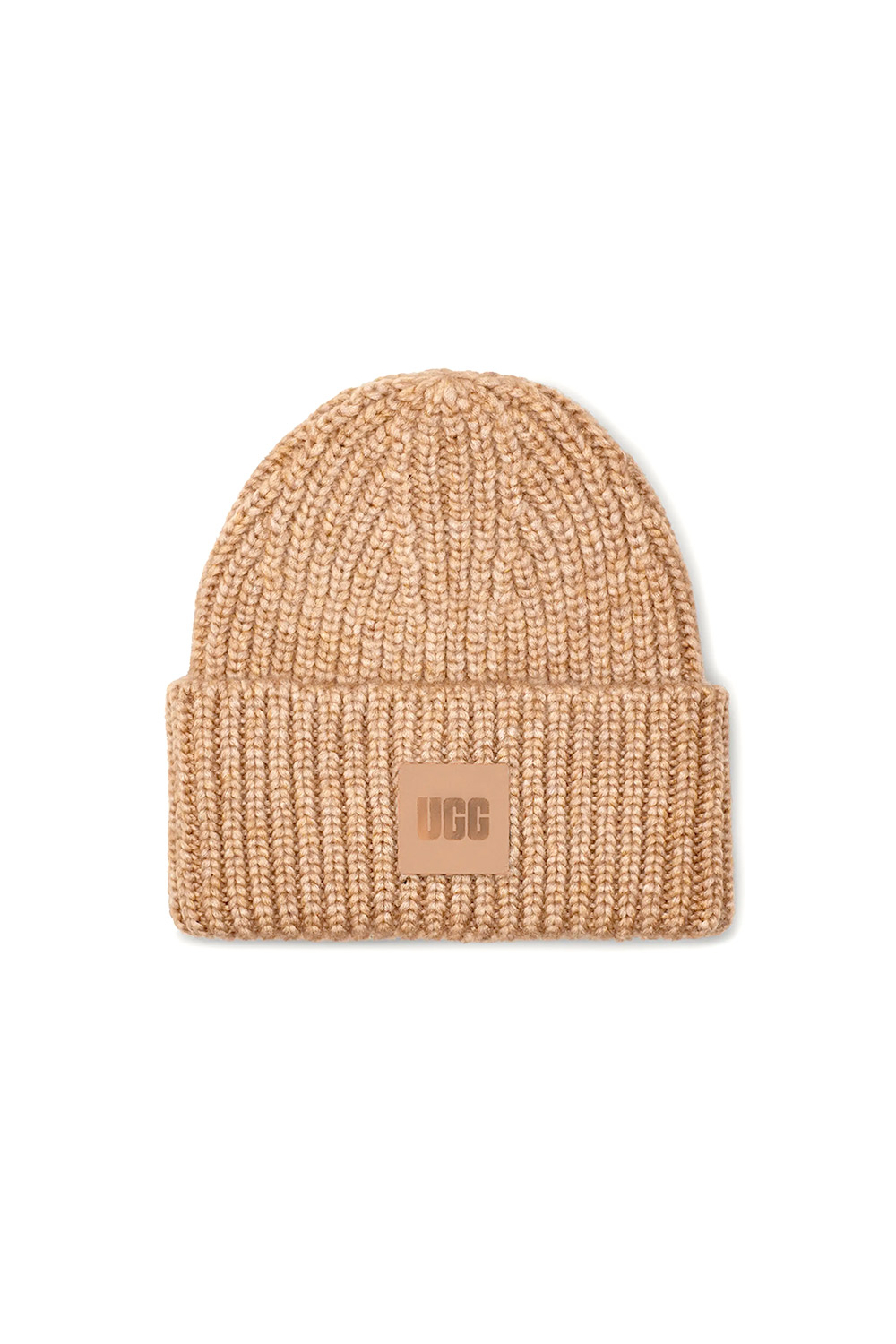 UGG Fes Chunky Rib Beanie 20061 00K4 camel - GLAMI.ro