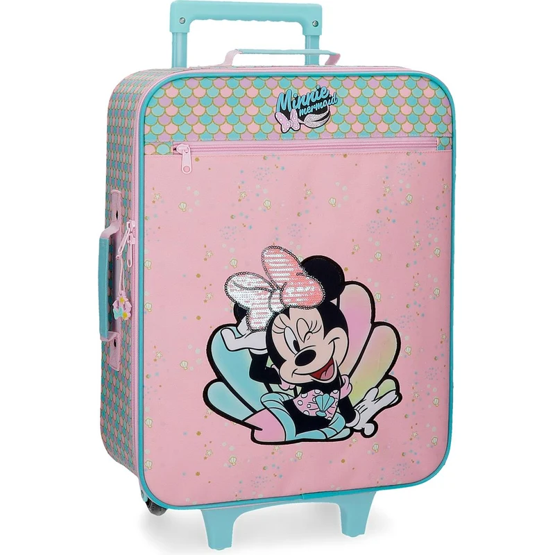 Disney Minnie Troler copii, cabina,, textil, 2 roti, Minnie Mermaid ...