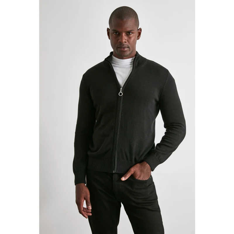 Cardigan barbati, Trendyol Zipper detailed - GLAMI.ro