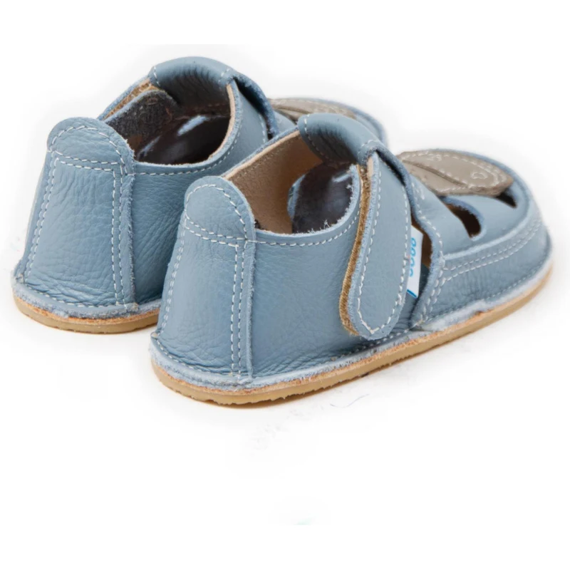 Sandale Baietii, Primii Pasi, Baby Blue cu Hipo, Dodo Shoes - GLAMI.ro