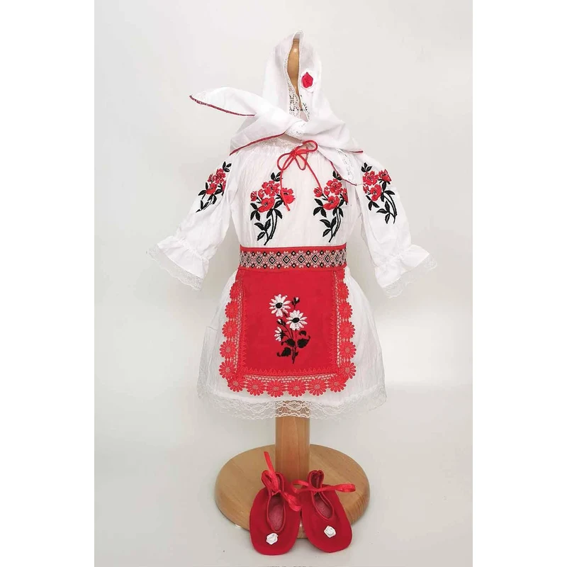 Haine de vis Set fete Daria Rochie cu basma opincute si sort - GLAMI.ro