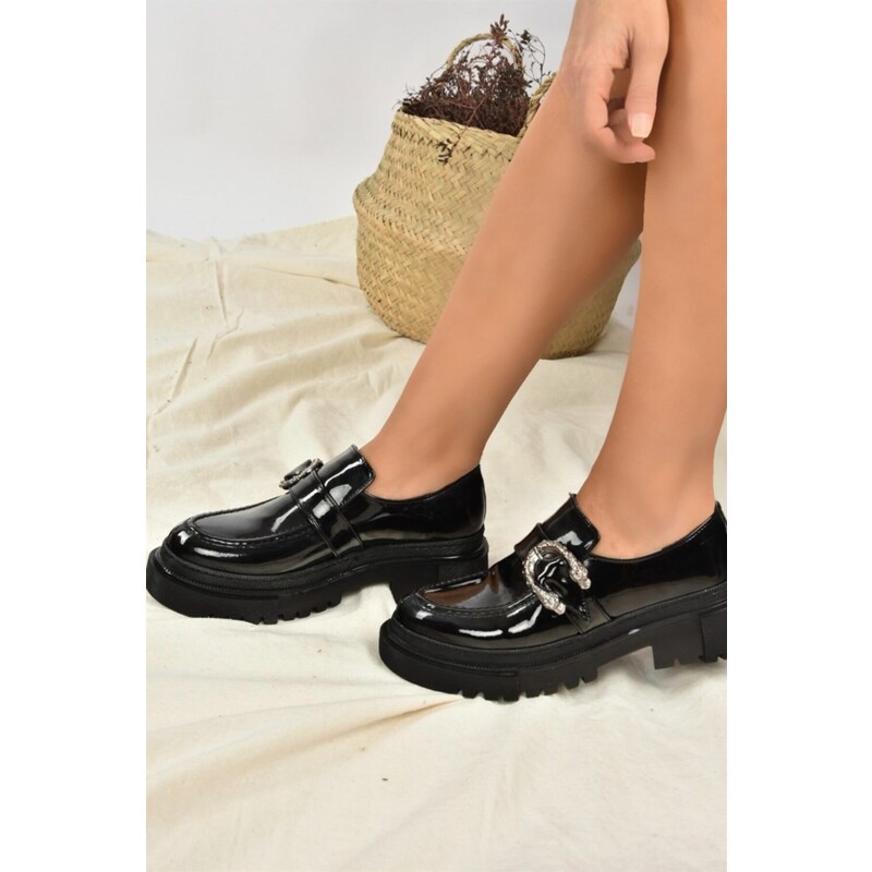 Fox Shoes Black Patent Leather Women's Casual Shoes - GLAMI.ro