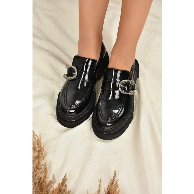 Fox Shoes Black Patent Leather Women's Casual Shoes - GLAMI.ro