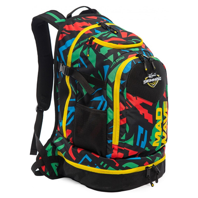 Rucsac pentru înot mad wave lane 70 backpack negru/verde - GLAMI.ro