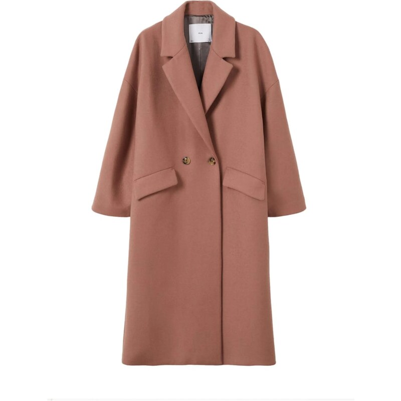 MANGO Palton de primăvară-toamnă 'Tazmania' roz deschis - GLAMI.ro