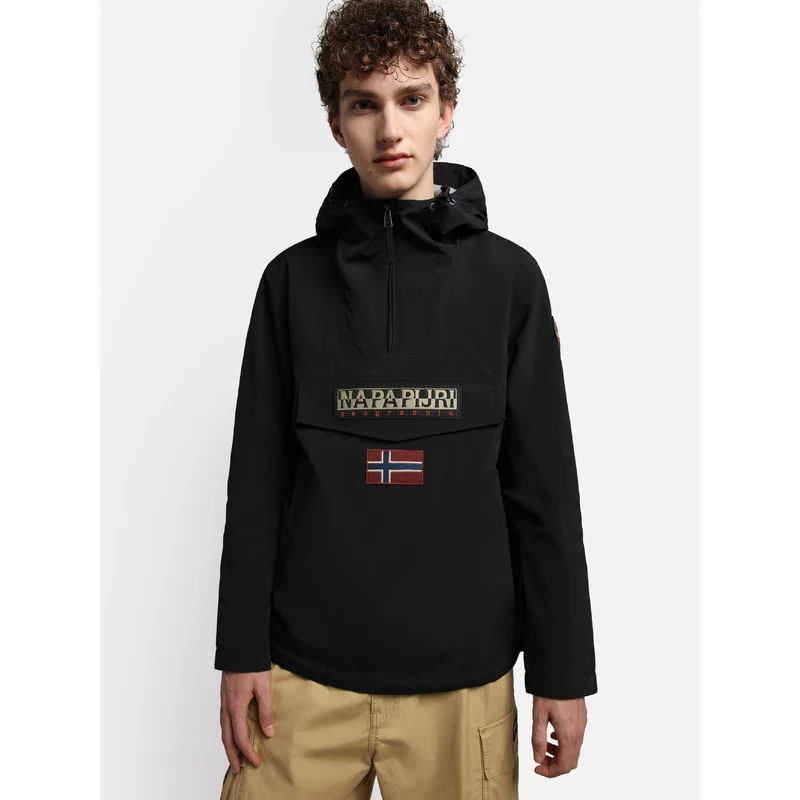 NAPAPIJRI Geaca de barbati negru Rainforest - GLAMI.ro