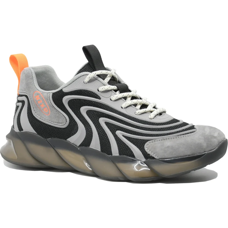 Sneakers Franco Gerardo grey-black cu design futurist - GLAMI.ro