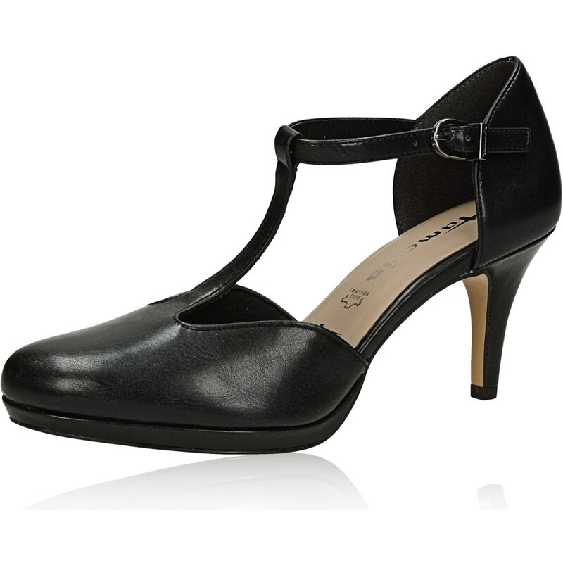 Tamaris pantofi damă cu toc eleganti - negru - GLAMI.ro