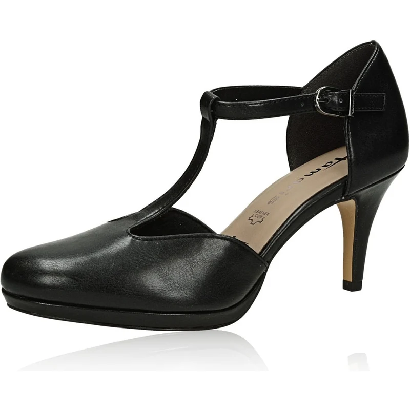 Tamaris pantofi damă cu toc eleganti - negru - GLAMI.ro