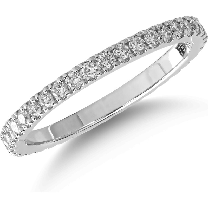 TEILOR Inel infinity din aur alb de 18K cu diamante de 0.47ct - GLAMI.ro
