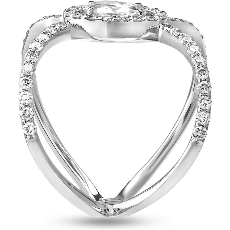 TEILOR Inel din aur alb de 18K cu diamante de 1ct - GLAMI.ro