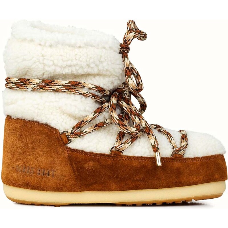 Boots Moon Boot Shearling lace-up boots 14600700 001 whisky/off white ...