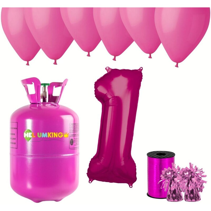 HeliumKing Set pentru petrecerea celei de a 1-a aniversări a zilei de ...