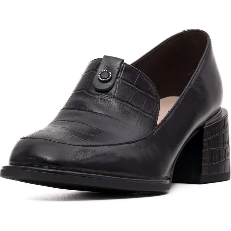 Epica Pantofi eleganti dama, piele naturala, HMHM00040B 01-N, negru ...