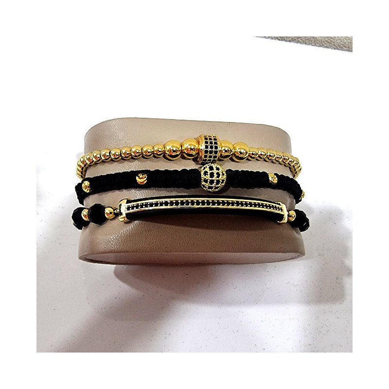 FashionForYou Set Forever Love, trei bratari pe snur cu prindere ...