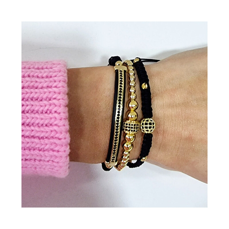 FashionForYou Set Forever Love, trei bratari pe snur cu prindere ...