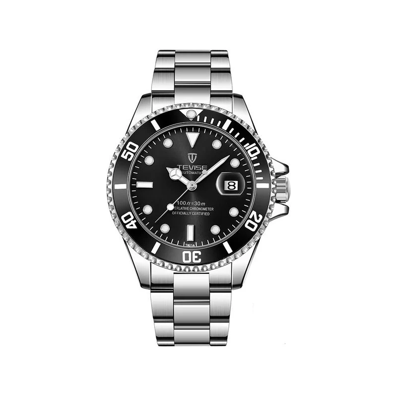 Ceas mecanic automatic, Tevise, Skeleton, Clasic, Otel inoxidabil ...