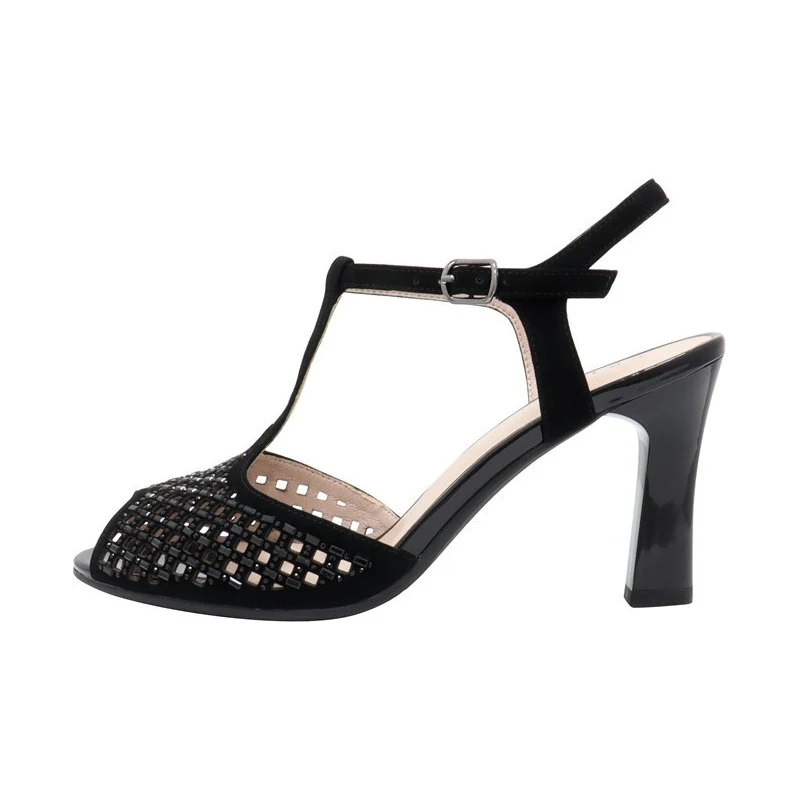 Sandale dama, Epica, JI1K04-M844-P8563T-01-I-Negru, elegant, piele ...