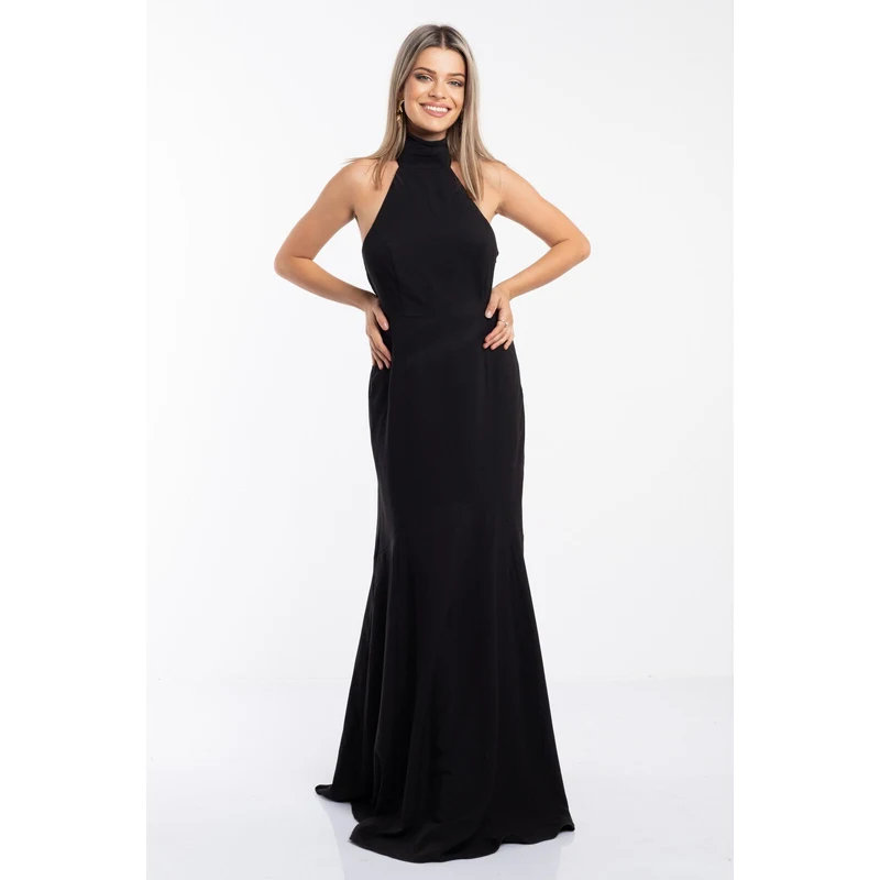 HDV ASOS Rochie dama neagra pe gat - GLAMI.ro