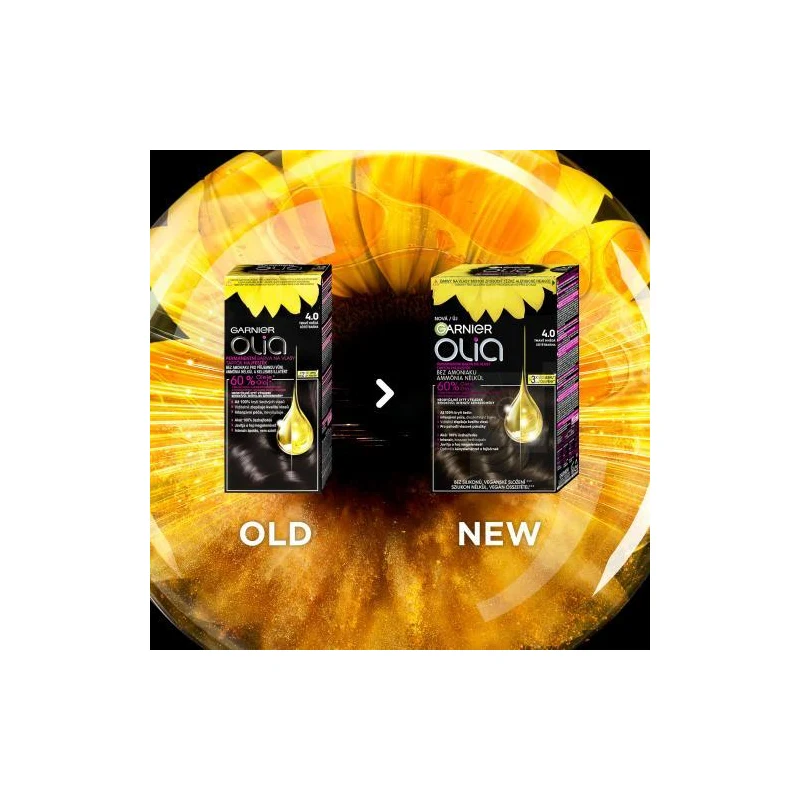 Garnier Olia Permanent Hair Color 50 g vopsea de păr pentru femei 4,15 ...