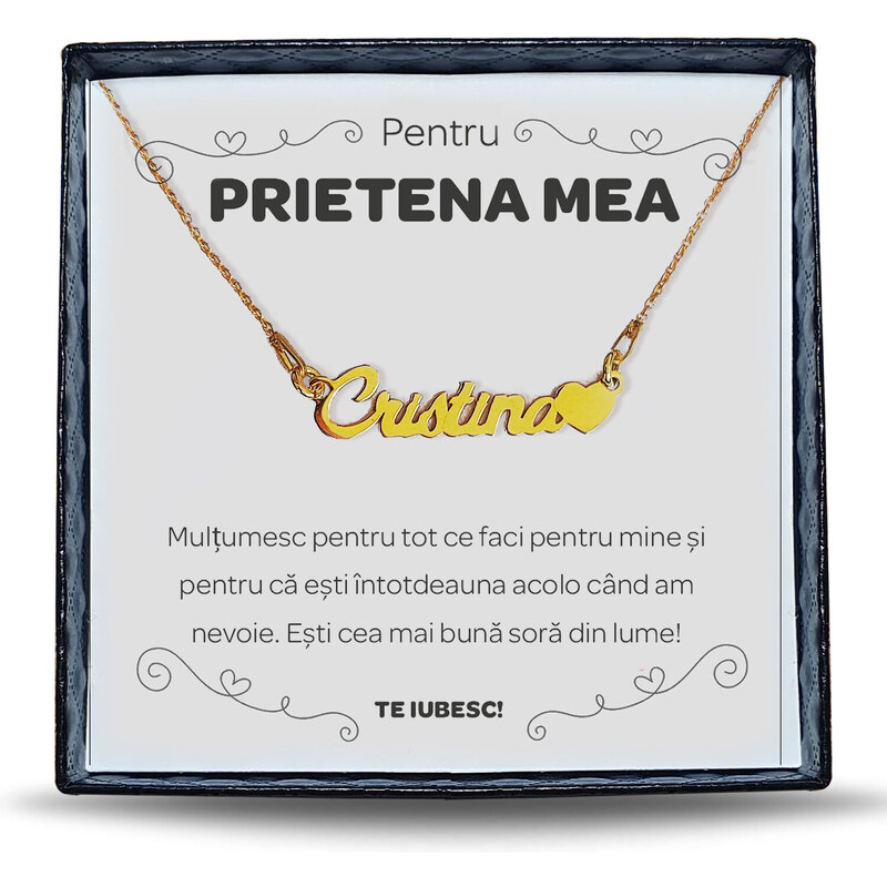 BijuBOX - Cutii cadou Pentru Prietena - Colier Personalizat cu Nume la ...