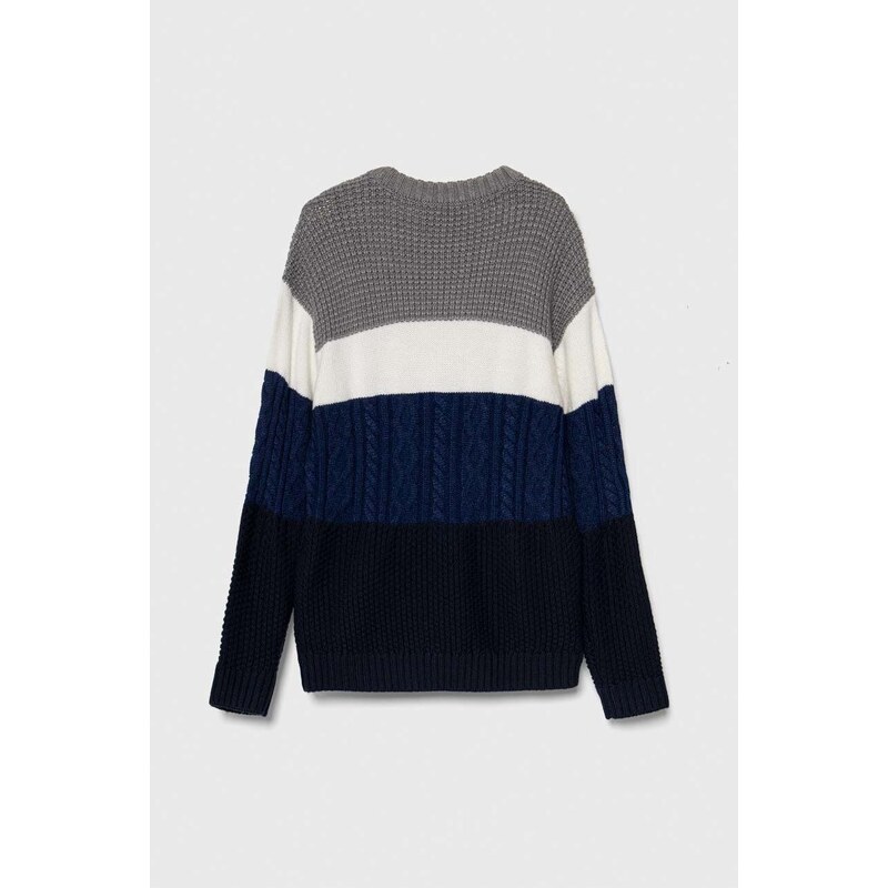 Emporio Armani pulover de lână pentru copii culoarea gri - GLAMI.ro