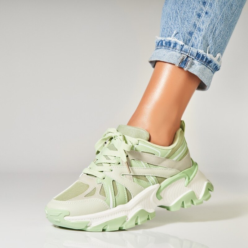 Abc Adidasi Dama Verzi din Piele Ecologica Kalani (MARIME: 37) - GLAMI.ro